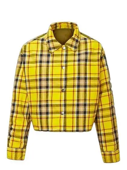 CONVERSE Reversible Plaid Shirt Jacket - Yellow