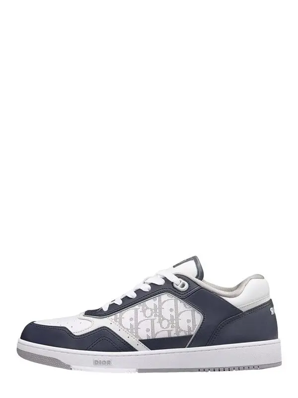 Dior B27 Low-top Sneaker In Smooth Calfskin - Navy/white