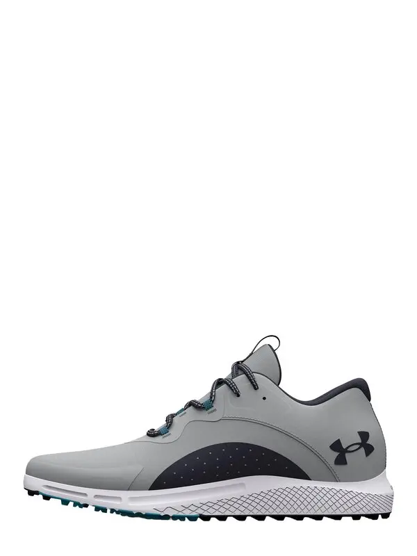 Under Armour Charged Draw 2 Spikeless Golf Shoes - Mod Grey/midnight Navy