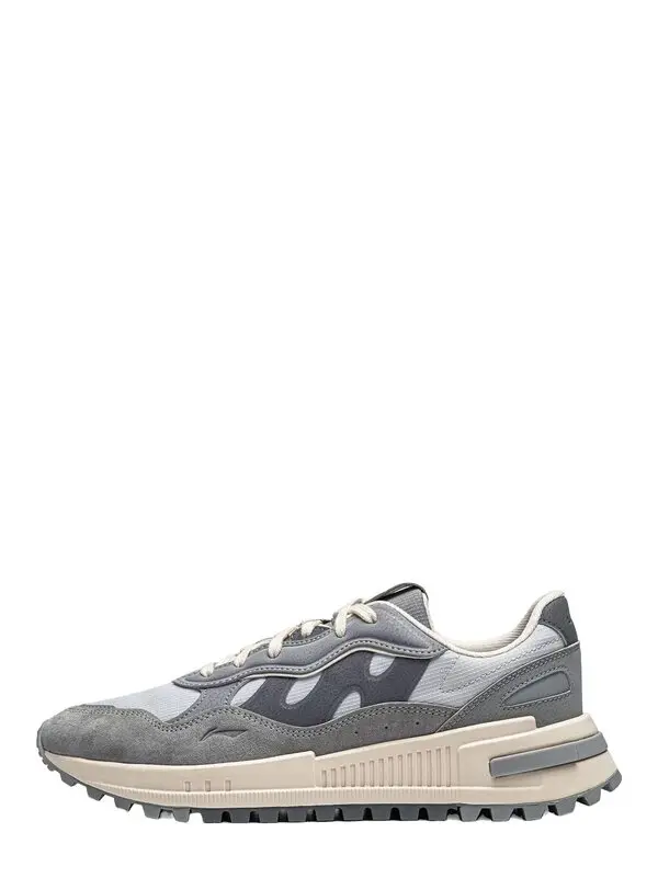 LI-NING Chengfeng Lace-up Sneakers - Grey/beige