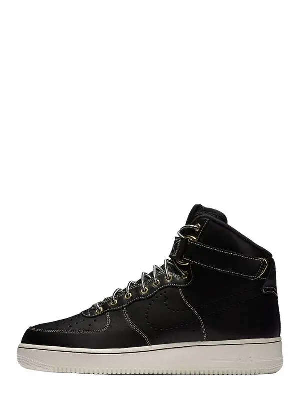Nike Force 1 High Top Sneakers - Black/sail