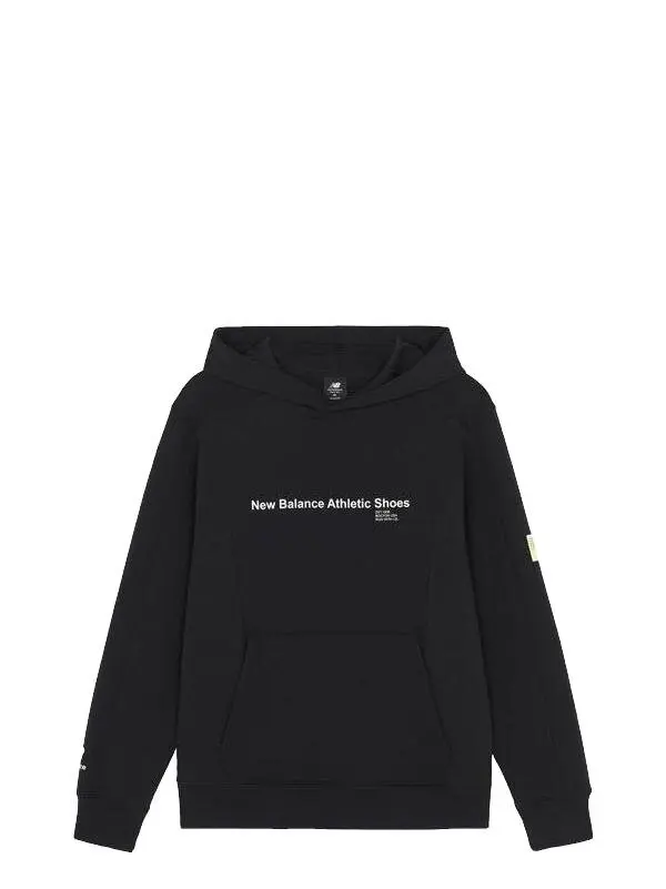 NEW BALANCE Logo Graphic Hoodie - Black