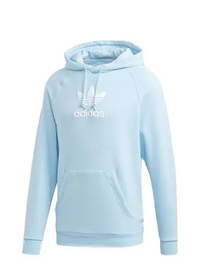 Adidas Originals Plush Printing Hoodie - Light Blue