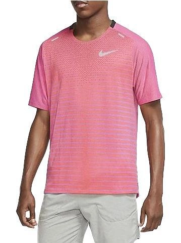 Nike Techknit Future Fast Running Short Sleeve Tee - Pink