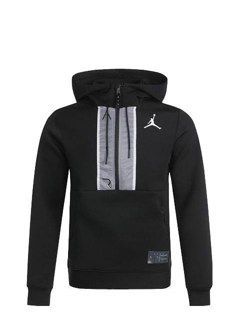 JORDAN Air Sports Half-zip Logo Jacket - Black