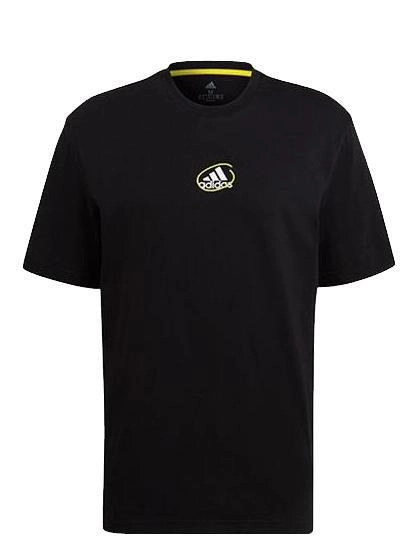 Adidas Scribble Tee M Back Logo Sports Short Sleeve - Black