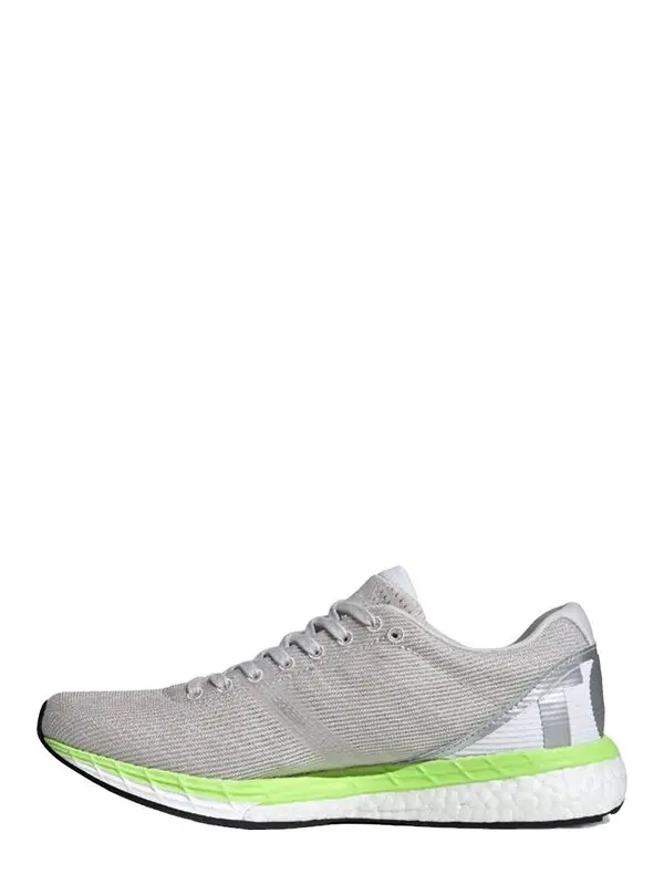 Adidas Adizero Boston 8 Athletic Sneakers - Grey/white/green