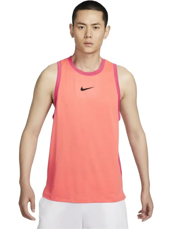 Nike Nikecourt Slam Dri-fit Tennis Tank - Light Wild Mango/aster Pink/black