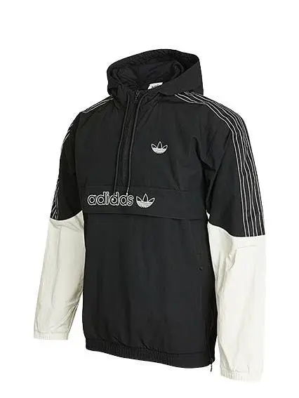 Adidas Originals Logo Windbreaker Jacket - Black