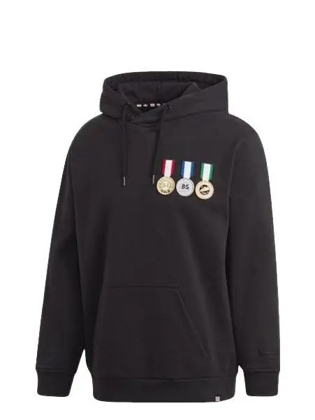 Adidas Originals Run Dmc Casual Sports Hoodie - Black