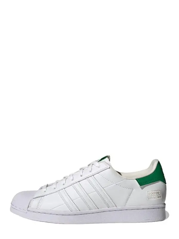 Adidas Superstar Athletic Sneakers - White/green