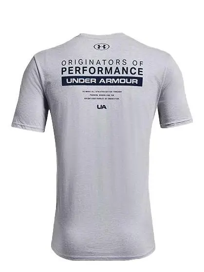 Under Armour Bar Originators Of Performance Short Sleeve Shirt - Gray