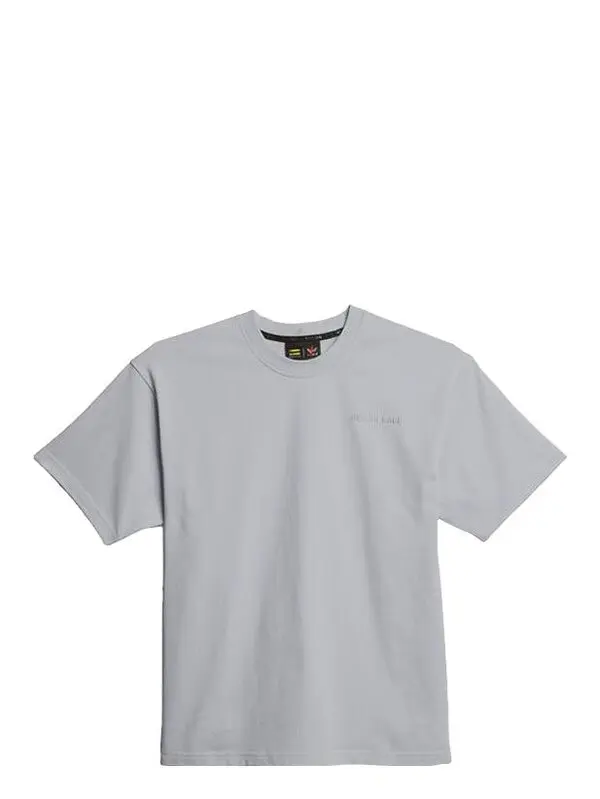 Adidas X Pharrell Basics Short-sleeved Embroidered T-shirt 'grey - Light Gray