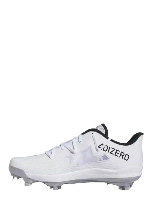 Adidas Adizero Afterburner Athletic Cleats - Cloud White/core Black/silver Metallic