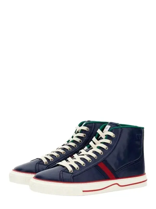 Gucci Tennis 1977 High Top Sneakers - Navy