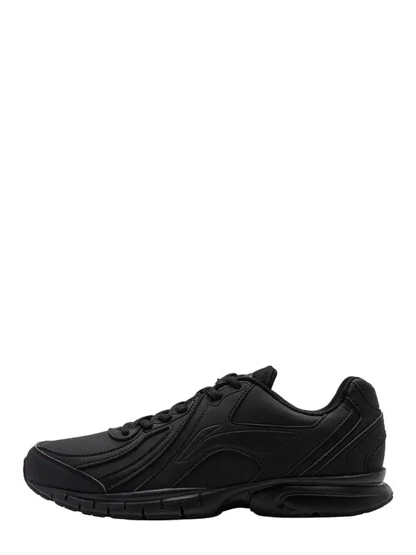 LI-NING One Piece Lightweight Lace-up Athletic Sneakers - Black