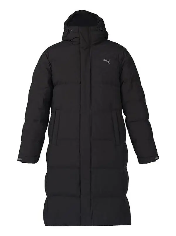 PUMA Long Down Jacket - Black/grey