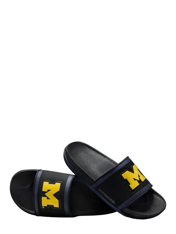 Nike Offcourt Slide 'michigan - Black/college Navy/amarillo