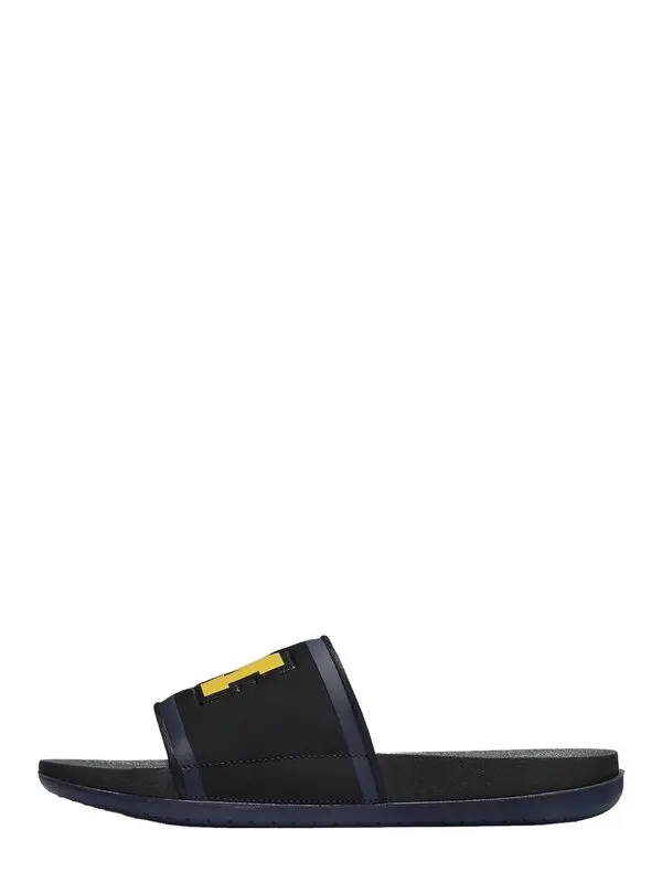 Nike Offcourt Slide 'michigan - Black/college Navy/amarillo