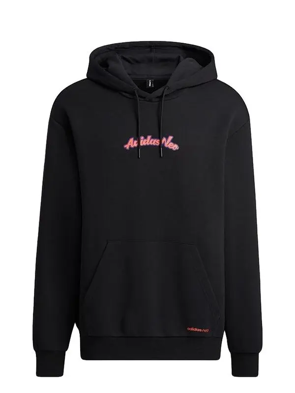 Adidas Neo Basketball Print Sports Pullover - Black