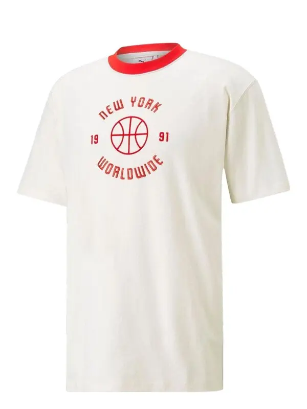 PUMA X Rhuigi Graphic T-shirt 'white Red - White/red