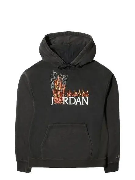 JORDAN X Cactus Jack Travis Scott Mj Fleece Hoodie - Black
