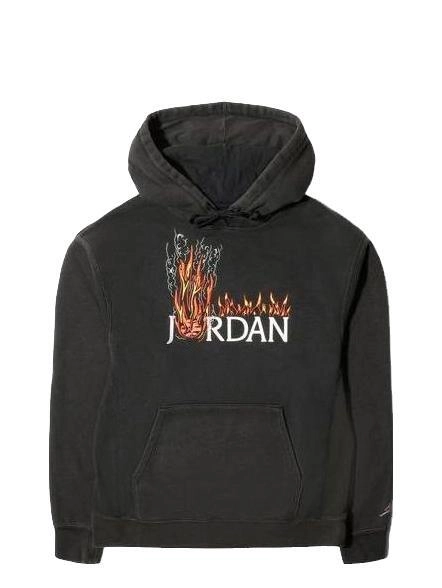 JORDAN X Cactus Jack Travis Scott Mj Fleece Hoodie - Black