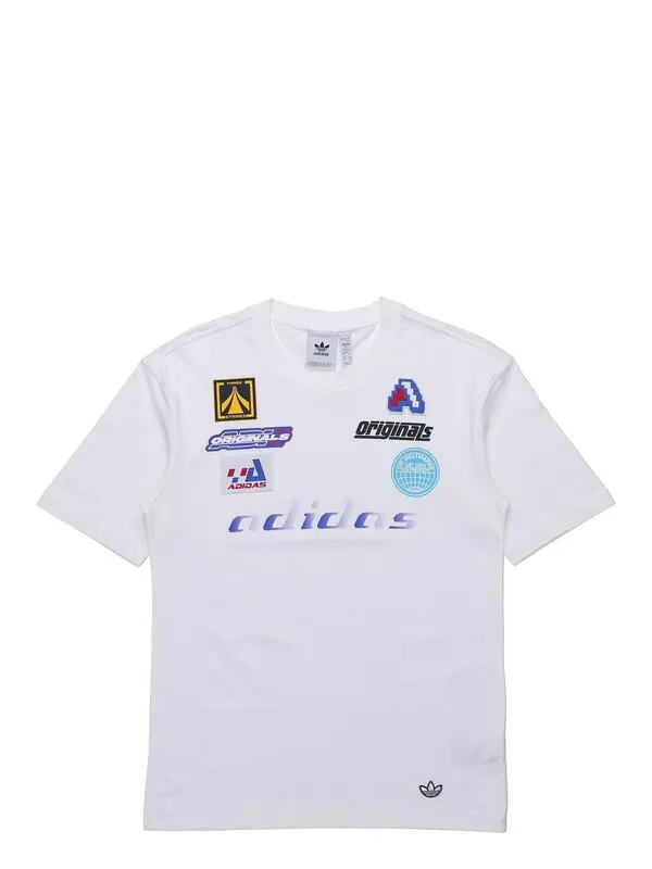 Adidas Originals Tgp Ss Casual Sports Crew Neck Short Sleeve - White