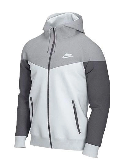 Nike Contrast Color Stitching Sports Hooded Logo Jacket - Default Color