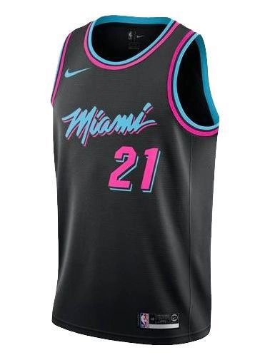 Nike Miami Heat 21 Jersey - Black