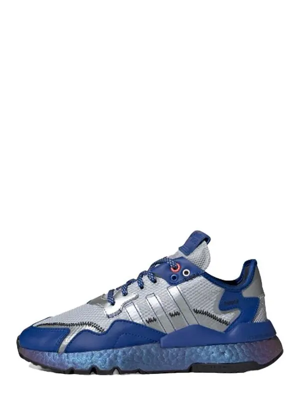 Adidas Nite Jogger "silver Metallic Royal Blue - Blue/silver