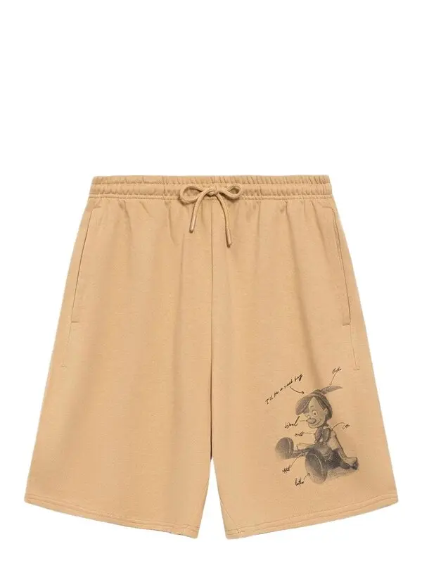 LI-NING X Disney Pinocchio Graphic Shorts - Brown/black