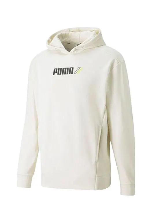 PUMA Ivory Active Wear Hoodie - White