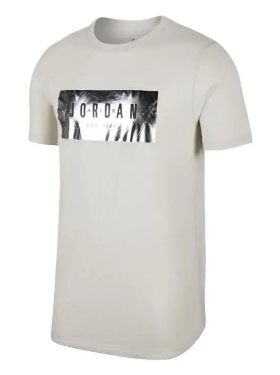 JORDAN Brand Cartoon Pattern T-shirt 'white - Beige