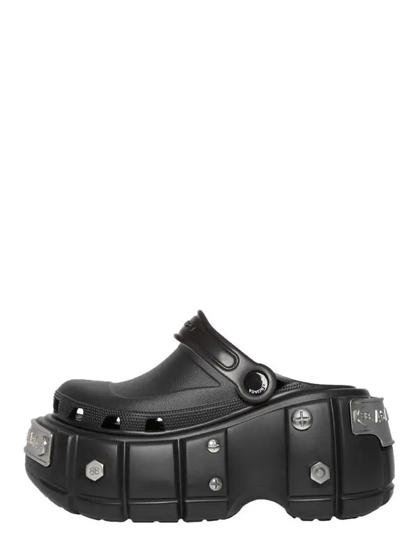 Balenciaga Hardcrocs Platform Slide - Black