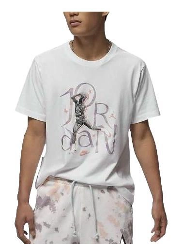 JORDAN Round Neck Pullover Short Sleeve T-shirt White - Default Colorway