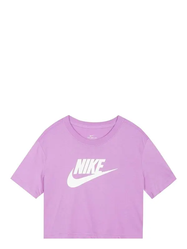 Nike Essential Round-neck Cropped T-shirt - Purple