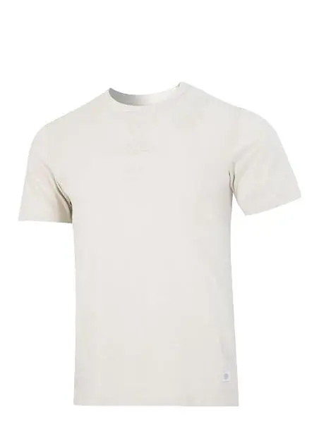 Adidas Solid Color Logo Athleisure Casual Sports Round Neck Short Sleeve White T-shirt - Default Color