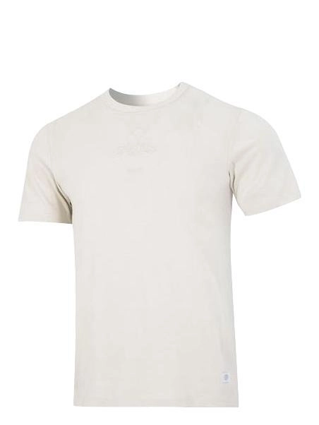 Adidas Solid Color Logo Athleisure Casual Sports Round Neck Short Sleeve White T-shirt - Default Color