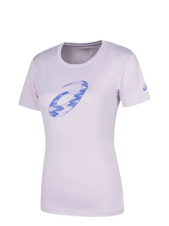 Asics Spiral Graphic Short Sleeve T-shirt - Faded Ash Rock