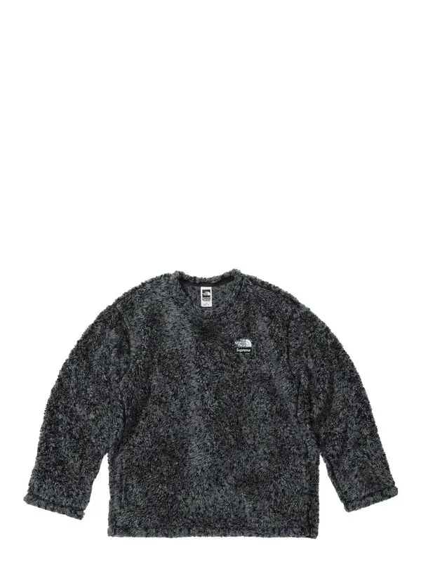 Supreme X The North Face High Pile Fleece Long Sleeve Top - Black