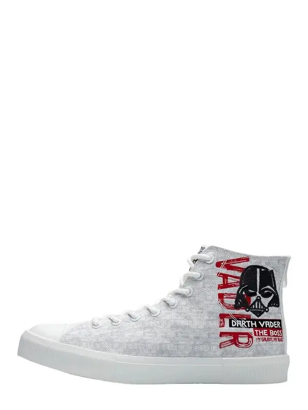 LI-NING High Top Casual Crossover Sneakers - Creamwhite/black