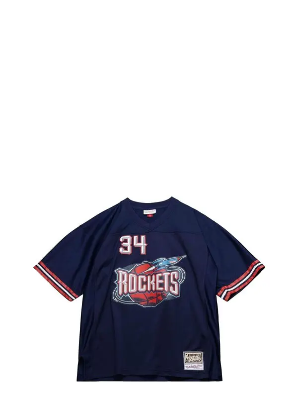 Mitchell & Ness X Nba Audible Houston Rockets Jersey Hakeem Olajuwon 34 - Navy