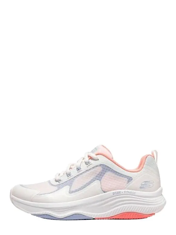 Sketchers D'lux Fitness Athletic Sneakers - White/orange/blue
