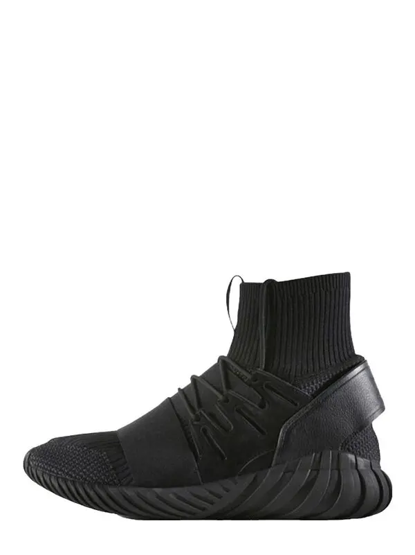 Adidas Tubular Doom Primeknit High Top Sneakers - Black
