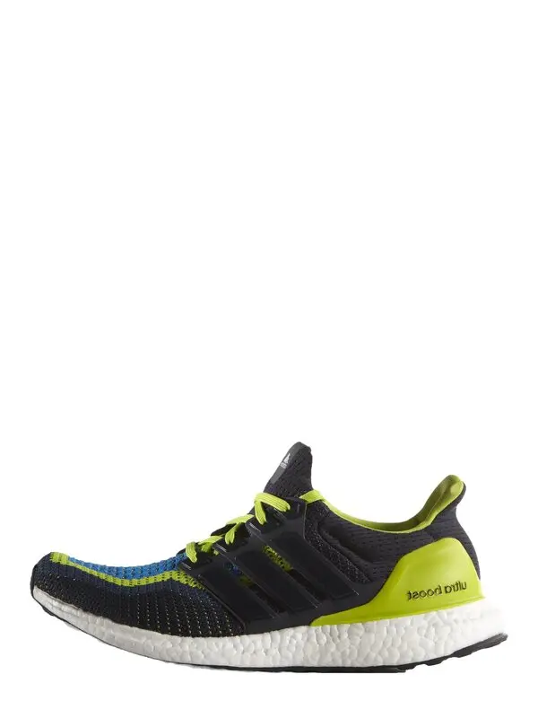 Adidas Ultraboost 2.0 'solar Slime' Sneakers - Black