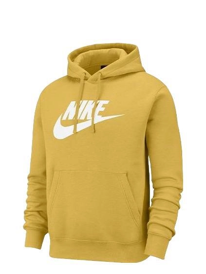Nike Club Fleece Pullover Hoodie - Yellow