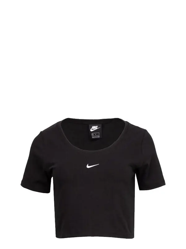 Nike Essential Cropped T-shirt - Black