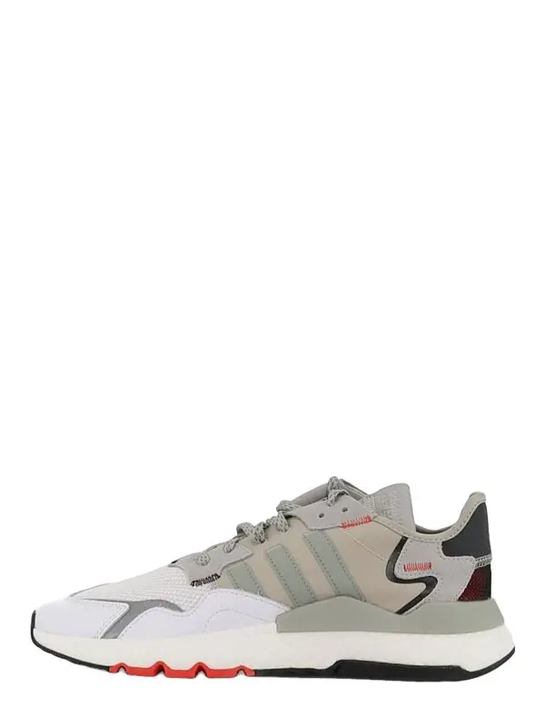Adidas Nite Jogger "metal Grey White" Sneakers - Gray/brown/white
