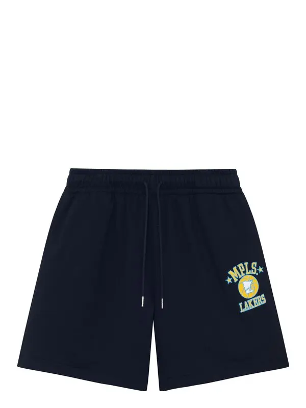 Mitchell & Ness X Nba Los Angeles Lakers Small Logo Shorts - Black